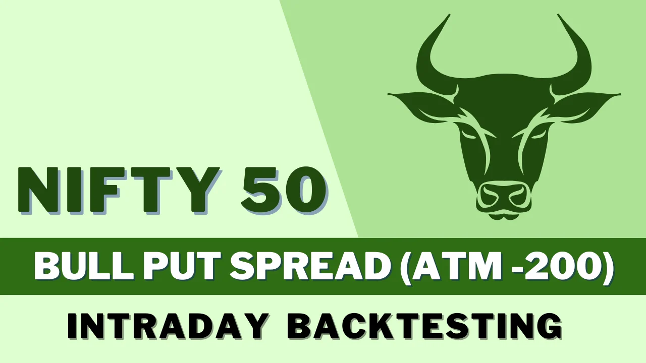 Nifty Intraday Bull Put Spread Backtest ( ATM -200)